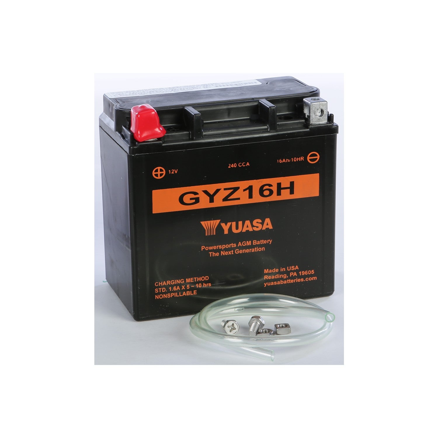 YUASA BATTERY GYZ16H SEALED FACTORY ACTIVATED - 49-1935 – DDRV.com