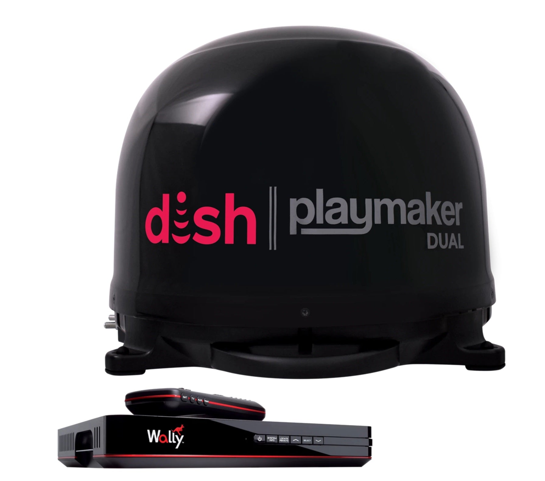 WINEGARD PLAYMAKER SATELLITE TV ANTENNA WITH RECEIVER BLACK - 62-6733 ...