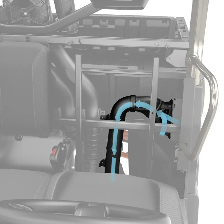 Can-Am Defender CVT auxiliary intake relocator & pre-filter - 70350121 ...