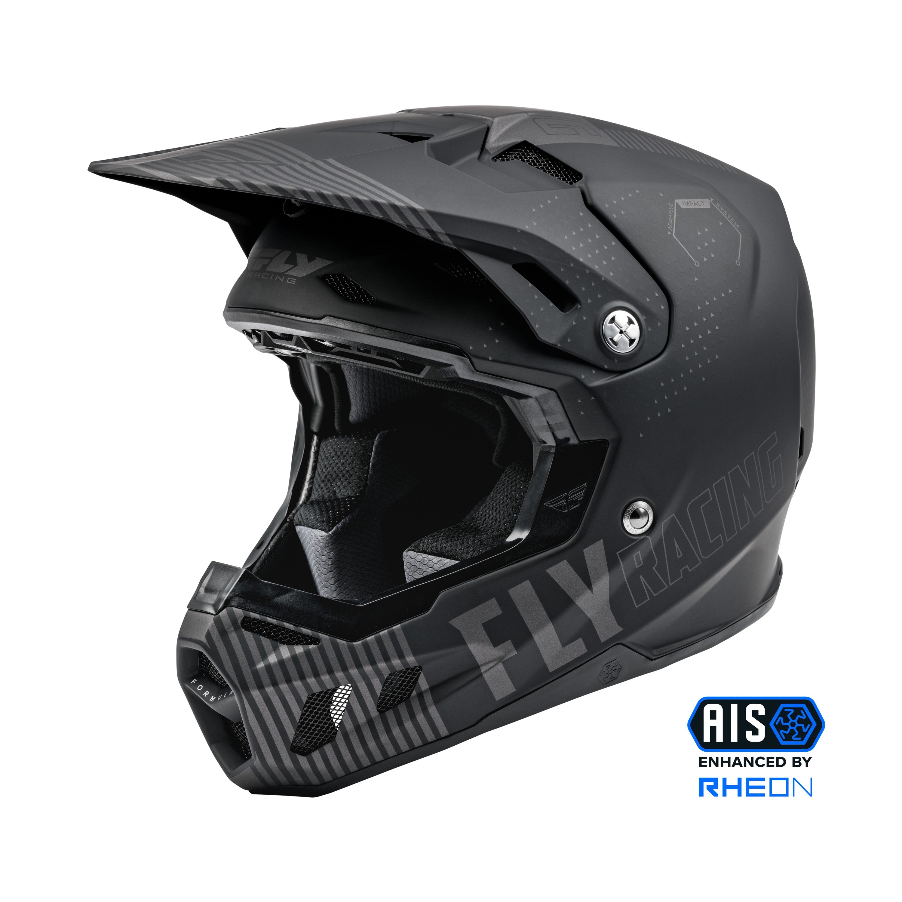 FLY RACING FORMULA CC PRIMARY HELMET MATTE GREY/BLACK MD - 73-4305M ...