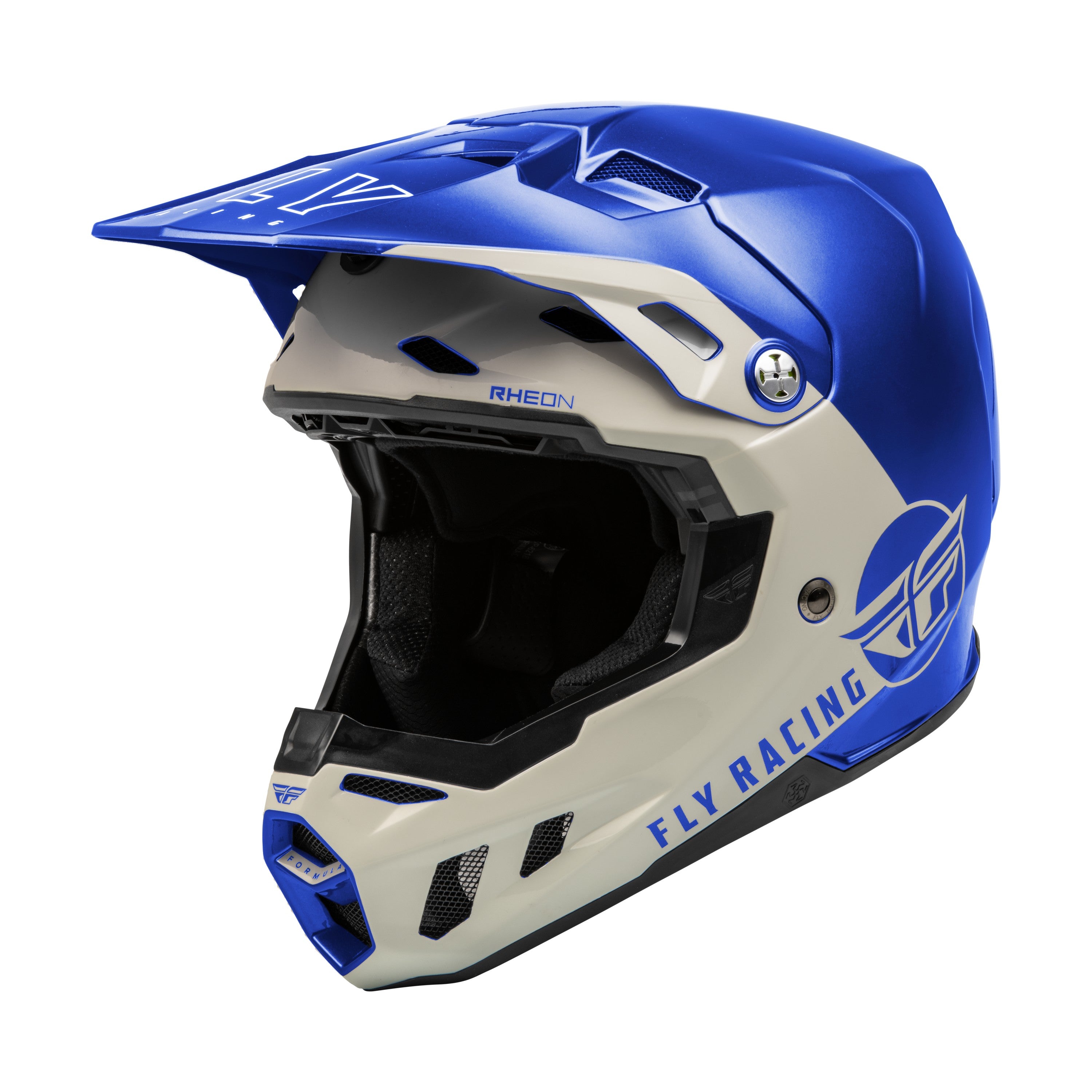 FLY RACING FORMULA CC CENTRUM HELMET METALLIC BLUE/LIGHT GREY XL - 73 ...